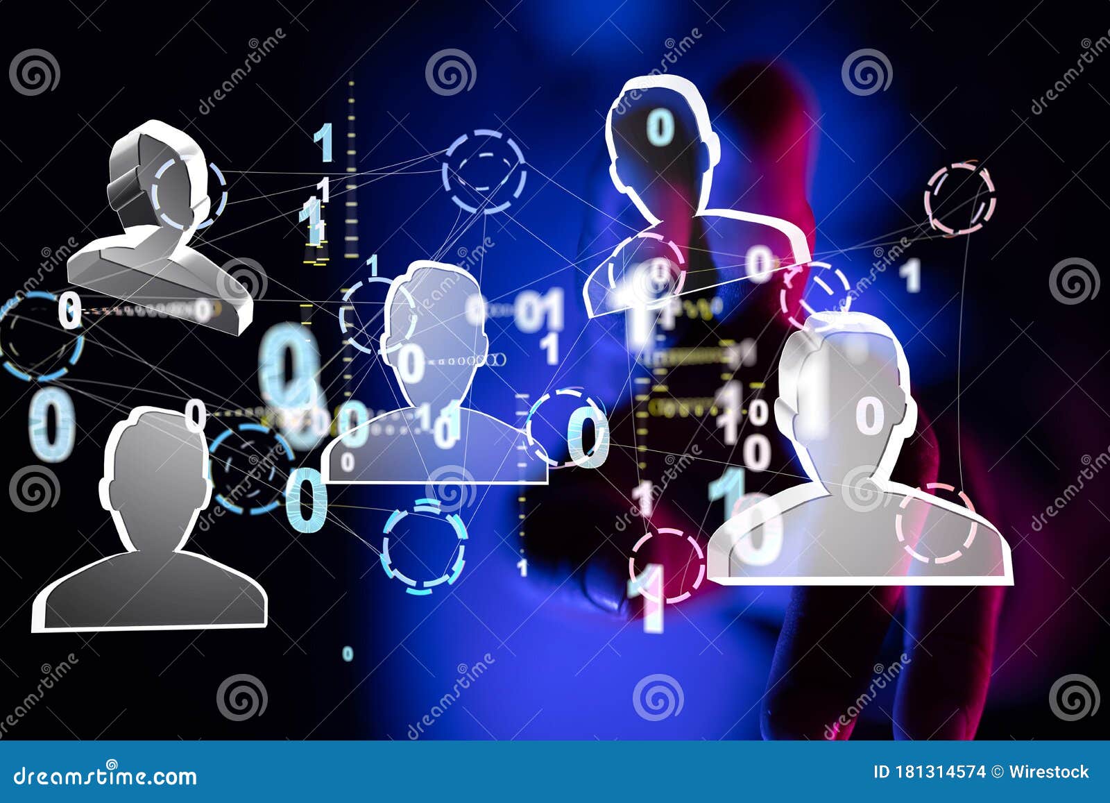 A Touching Global Network and Data Customer Connection Stock ...