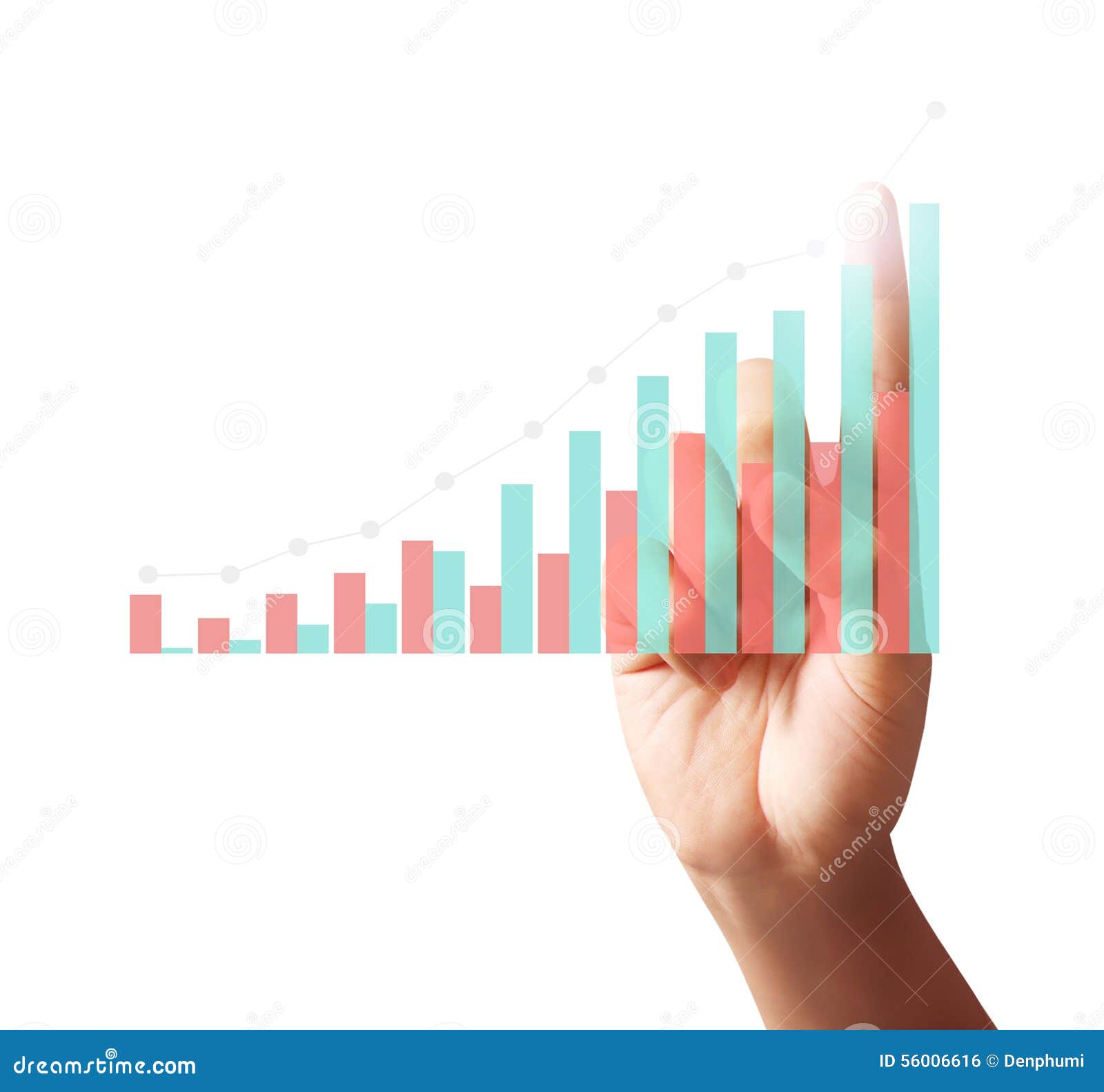 Touching graph of work stock photo. Image of press, business - 56006616