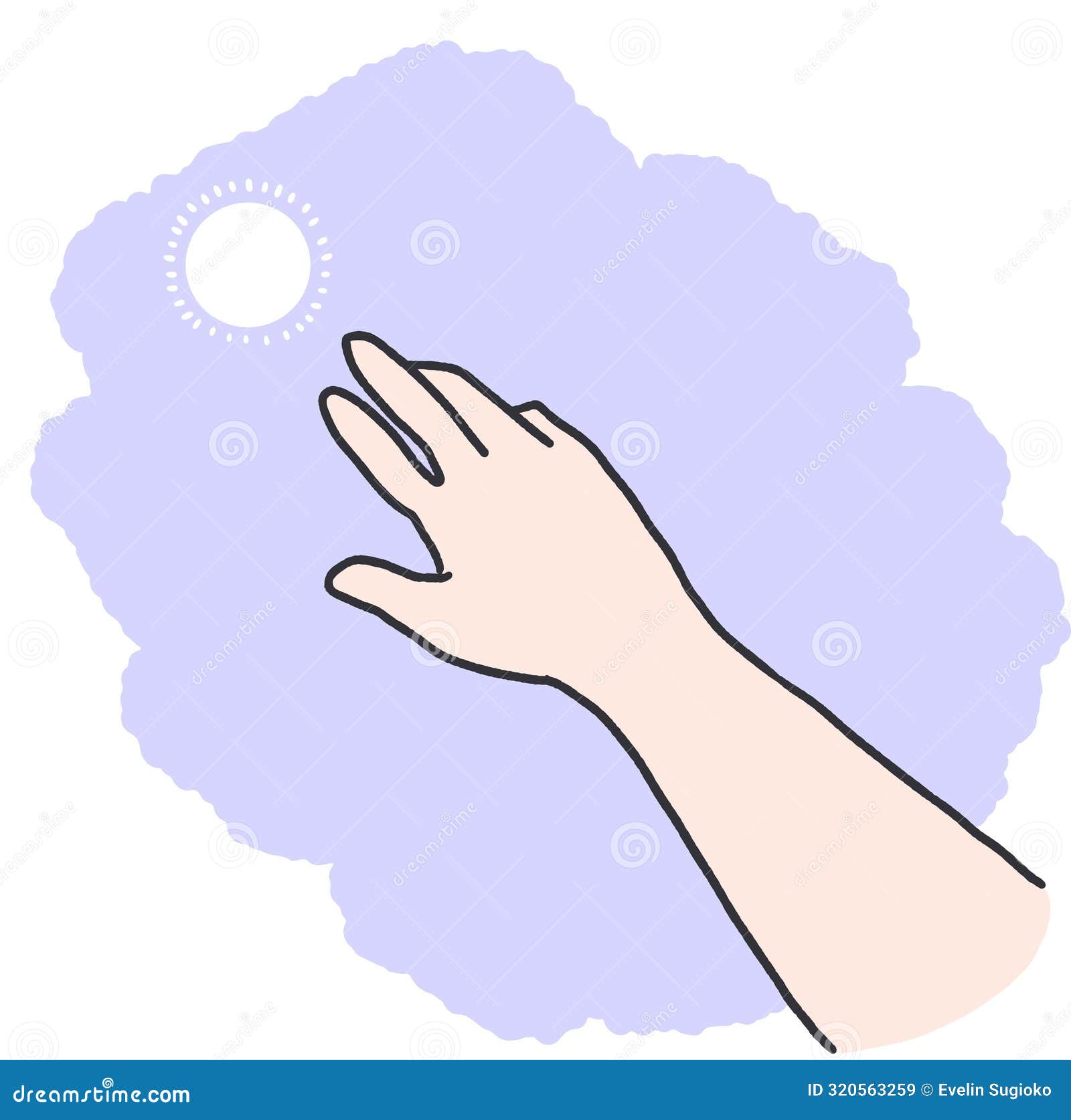 Touching the Horizon Grasping Light Vector Stock Vector - Illustration ...