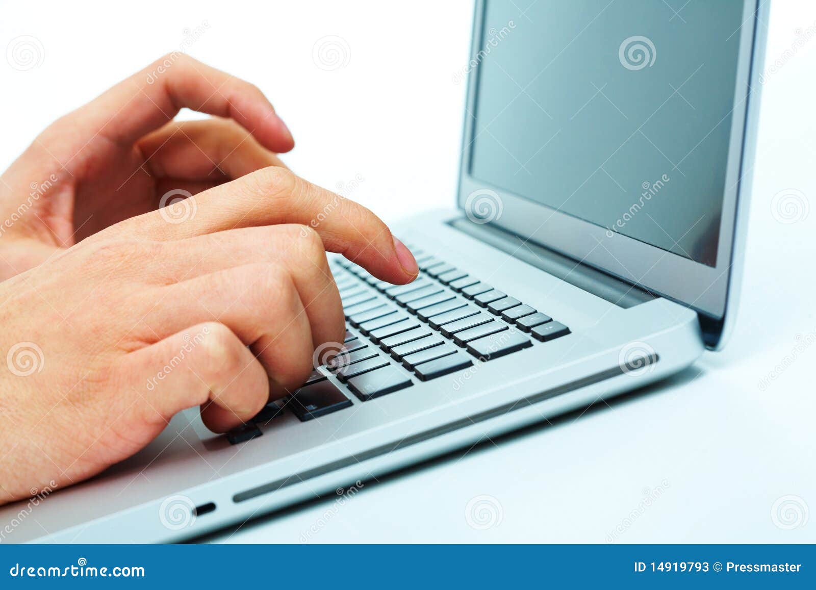 Touching keys stock image. Image of modern, business - 14919793