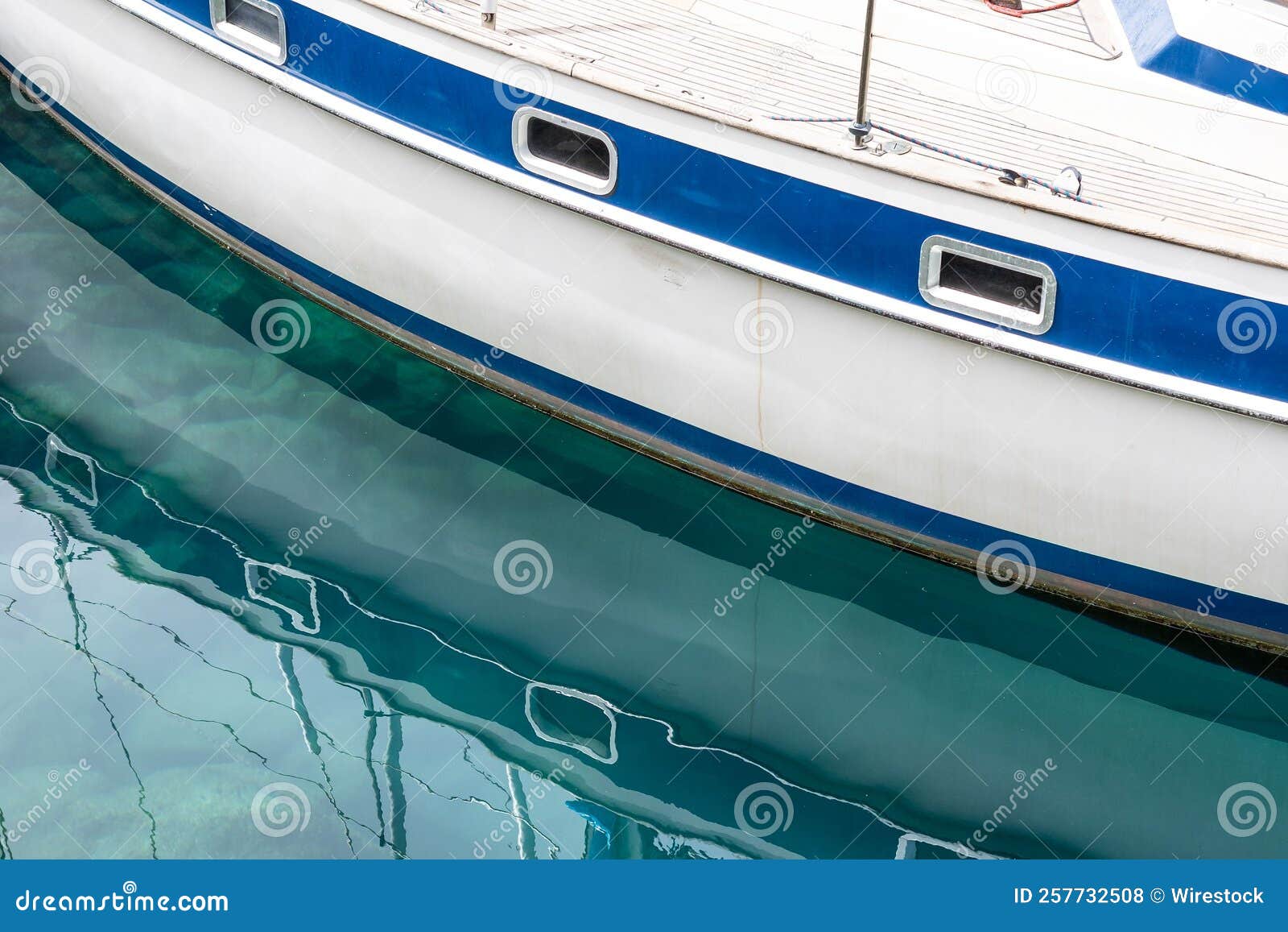 Touching Line between a Boat and the Water Stock Photo - Image of ...
