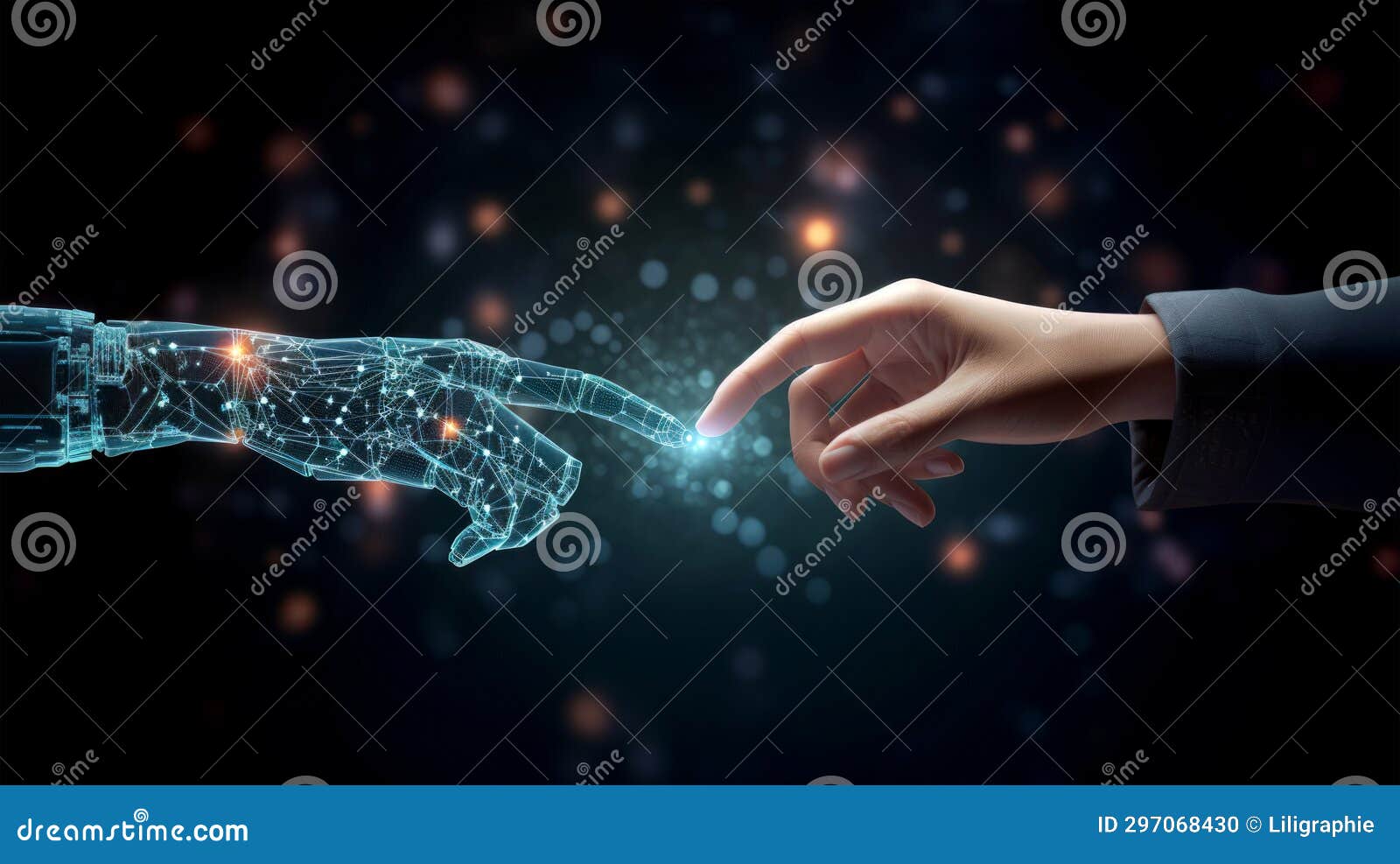 Human Finger Is Pushing Numbers And Symbols Cartoon Vector ...