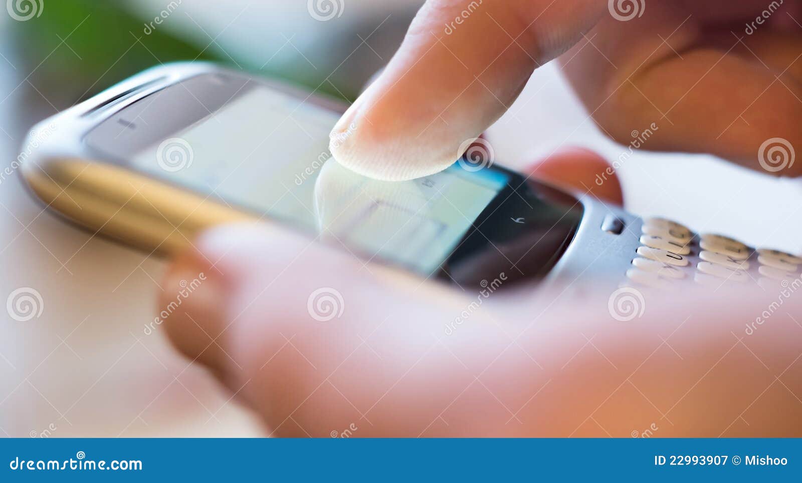 Touching Screen on Smartphone Stock Image - Image of screen, dialing ...