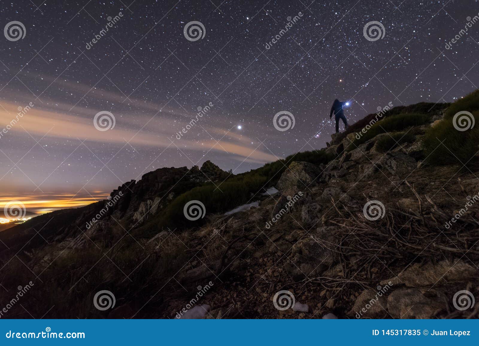 Touching the stars stock image. Image of constellation - 145317835