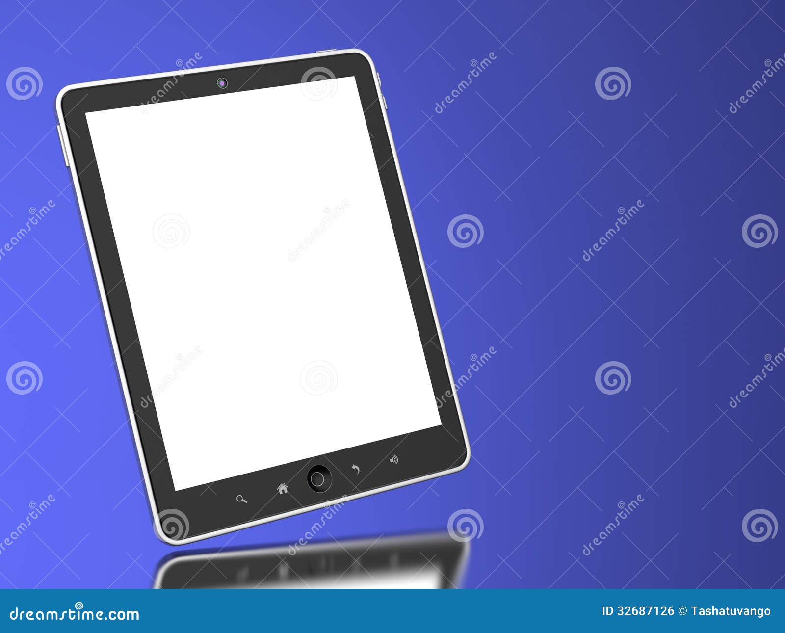 Touchpad On Blue Background. Stock Photography | CartoonDealer.com ...