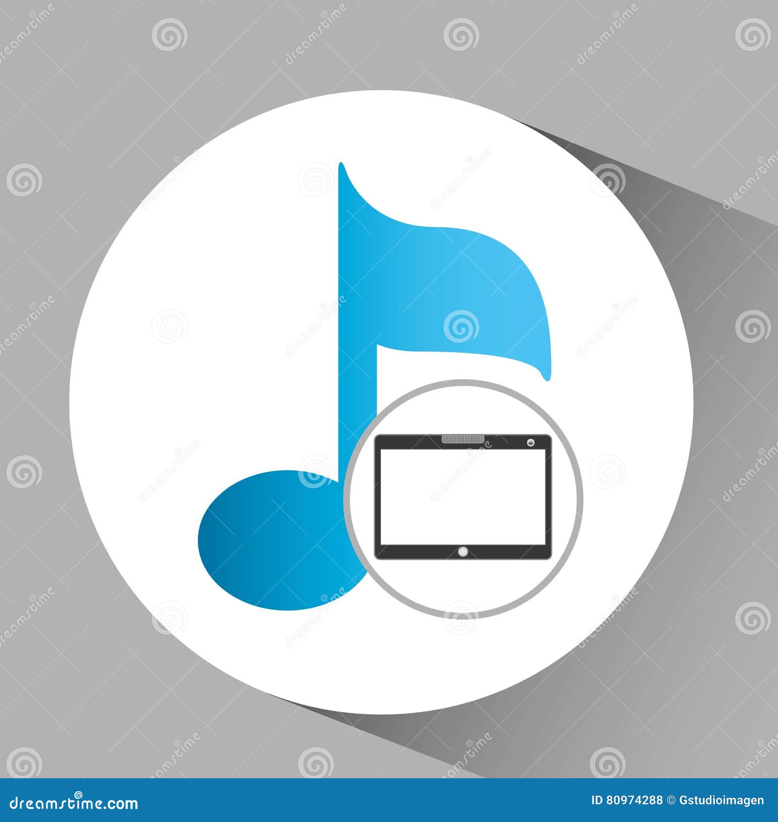 Touchpad Digital Music Wireless Stock Vector - Illustration of sign ...