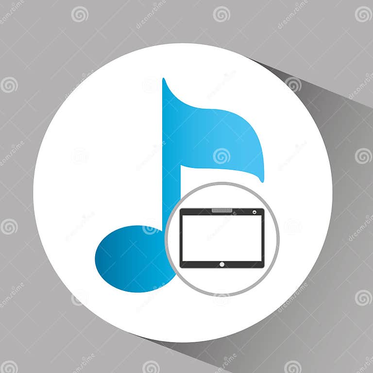 Touchpad Digital Music Wireless Stock Vector - Illustration of sign ...
