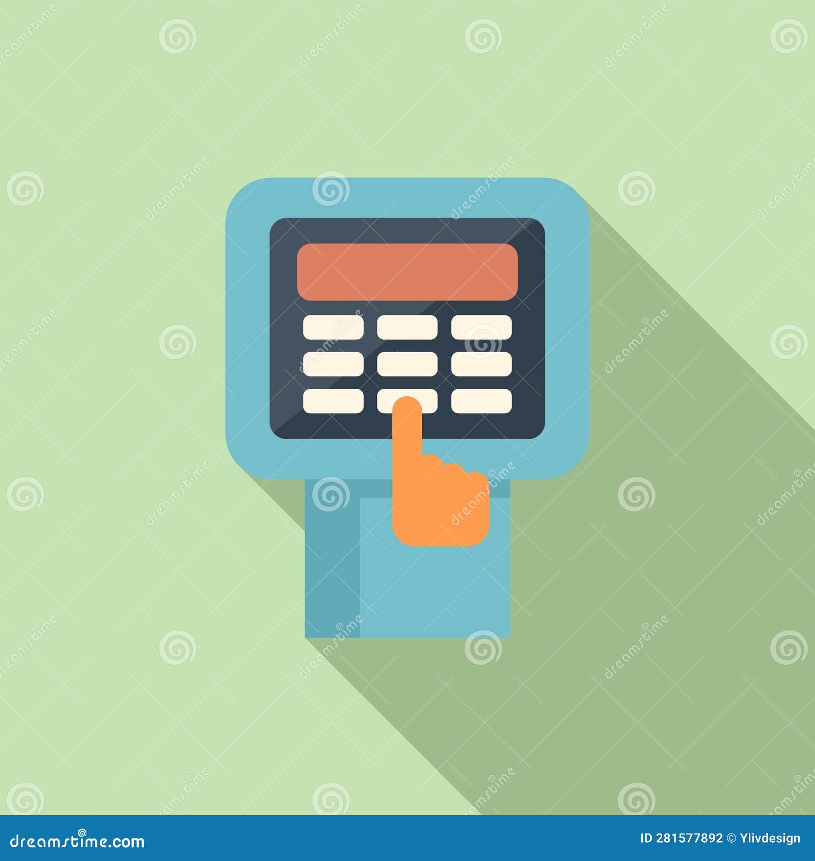 Touchpad Icon Flat Vector. Mobile Digital Stock Illustration ...