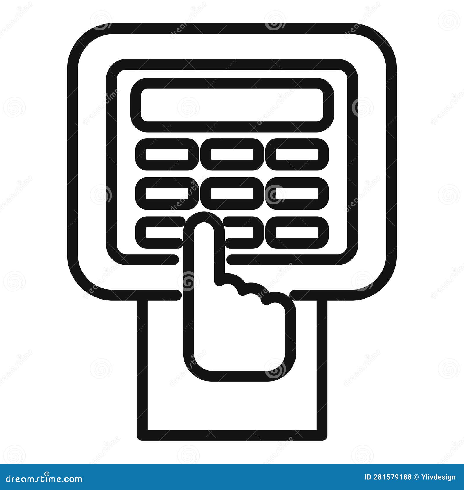 Touchpad Icon Outline Vector. Mobile Digital Stock Vector ... Touchpad Icon Outline Vector. Mobile Digital Stock Vector ...