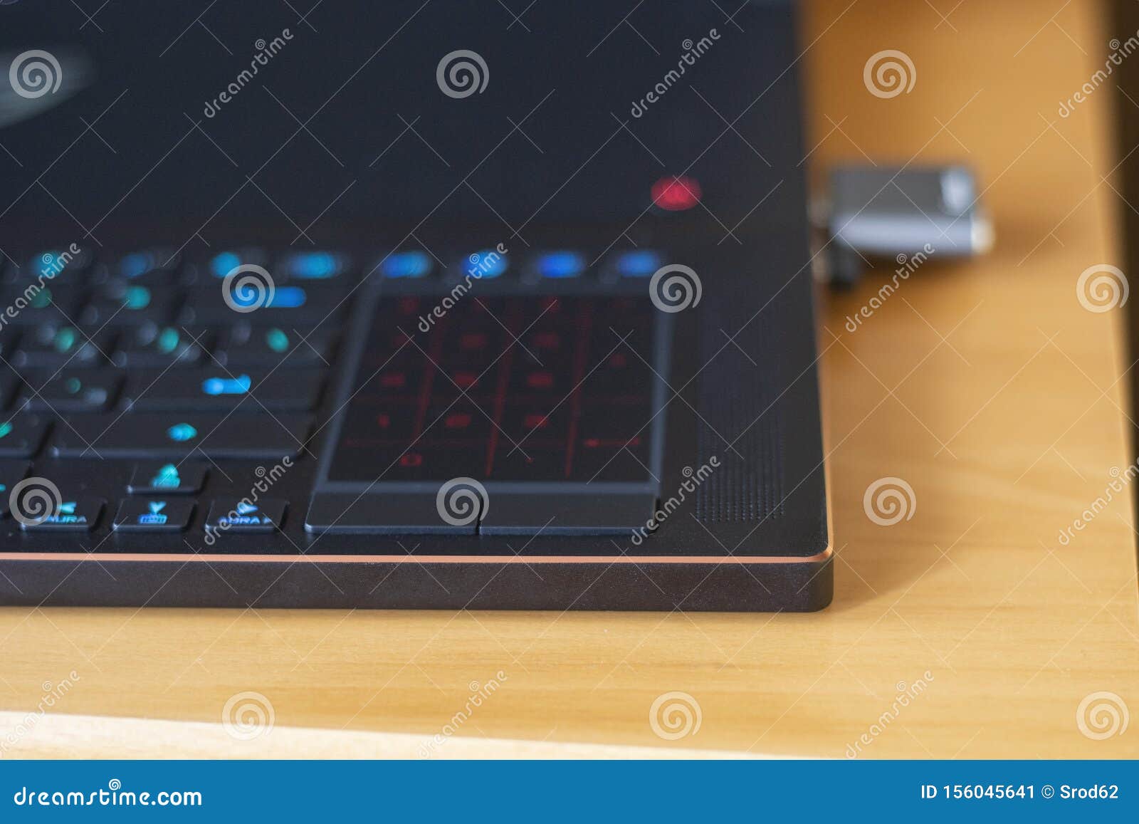 Touchpad with Touch Numeric Keypad Stock Image - Image of notebook ...