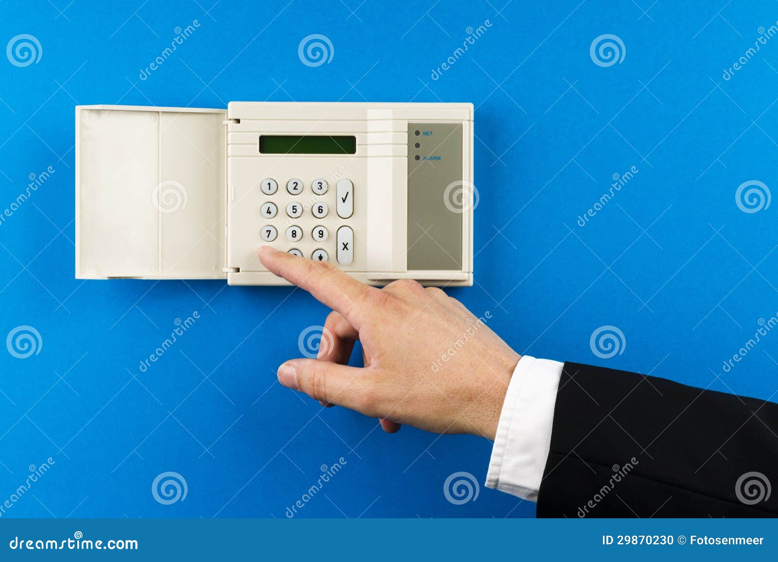 Alarmsystem Being Activated Stock Photo - Image of screen, numbers ...