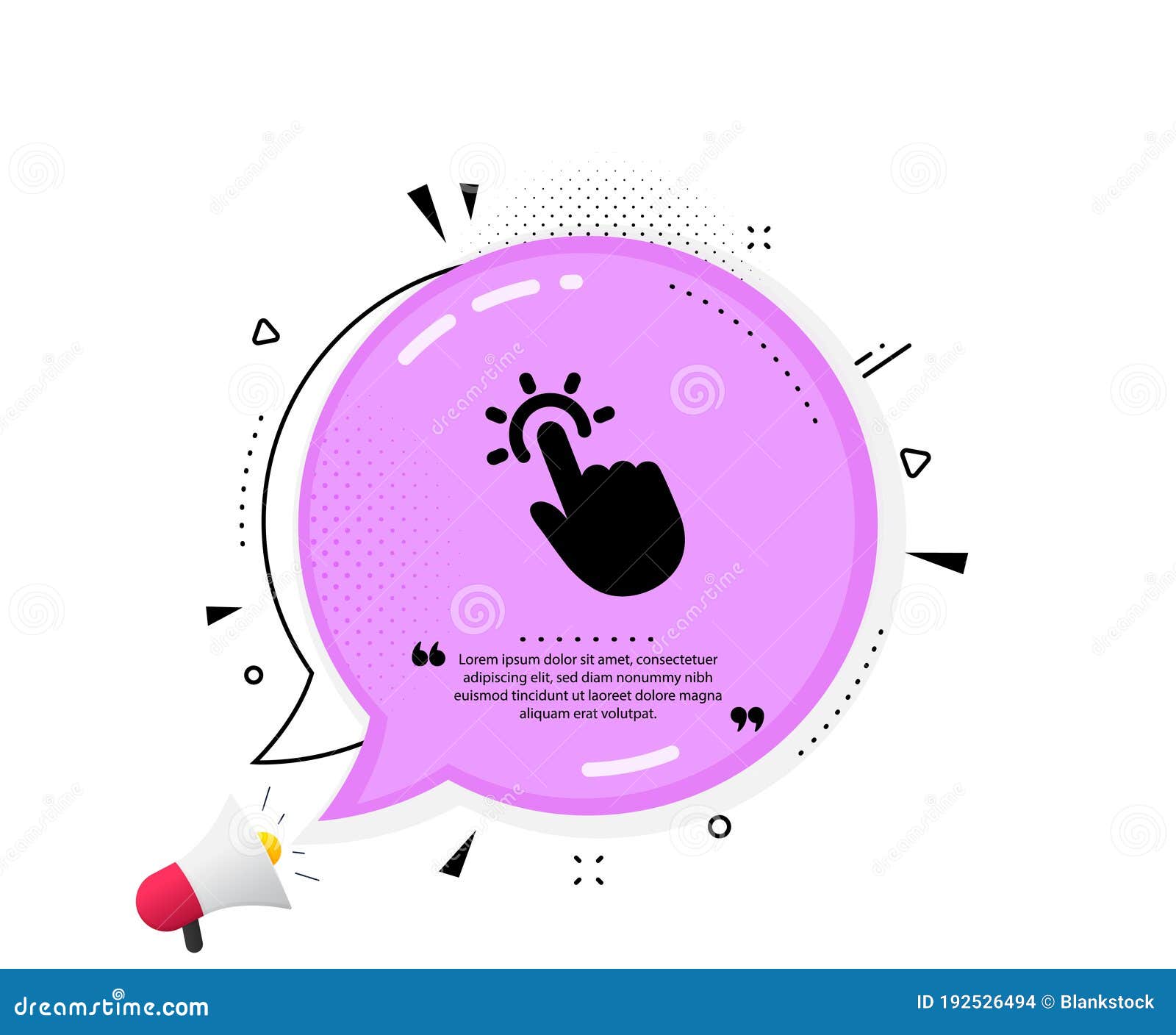 Touchpoint Icon. Click Here Sign. Vector Stock Vector - Illustration of ...