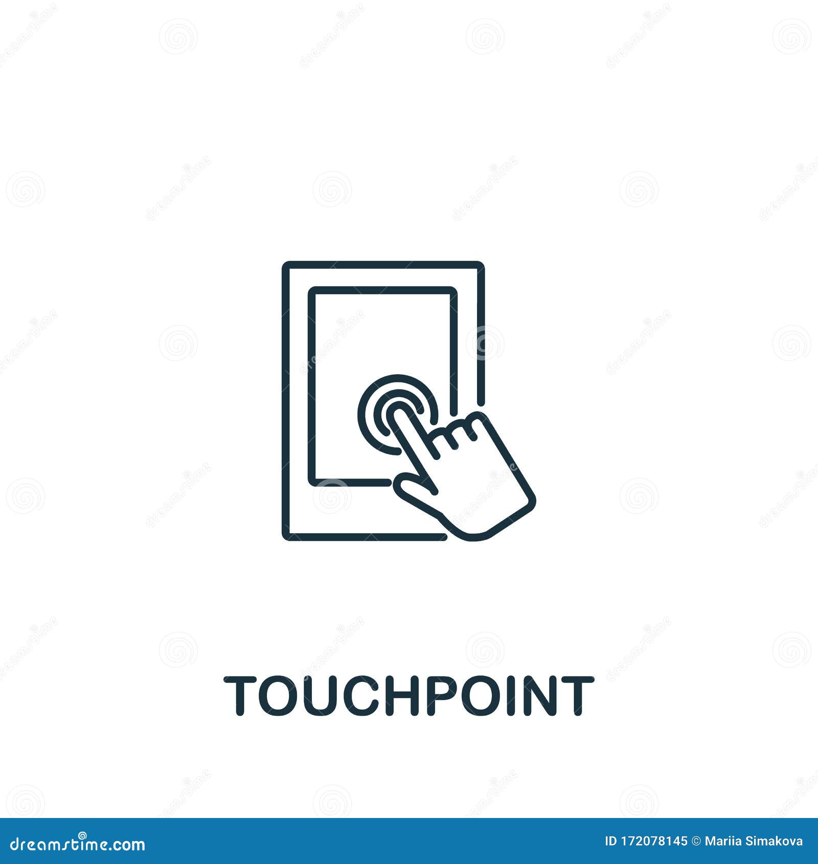 Touchpoint Icon From Customer Service Collection. Simple Line Element ...
