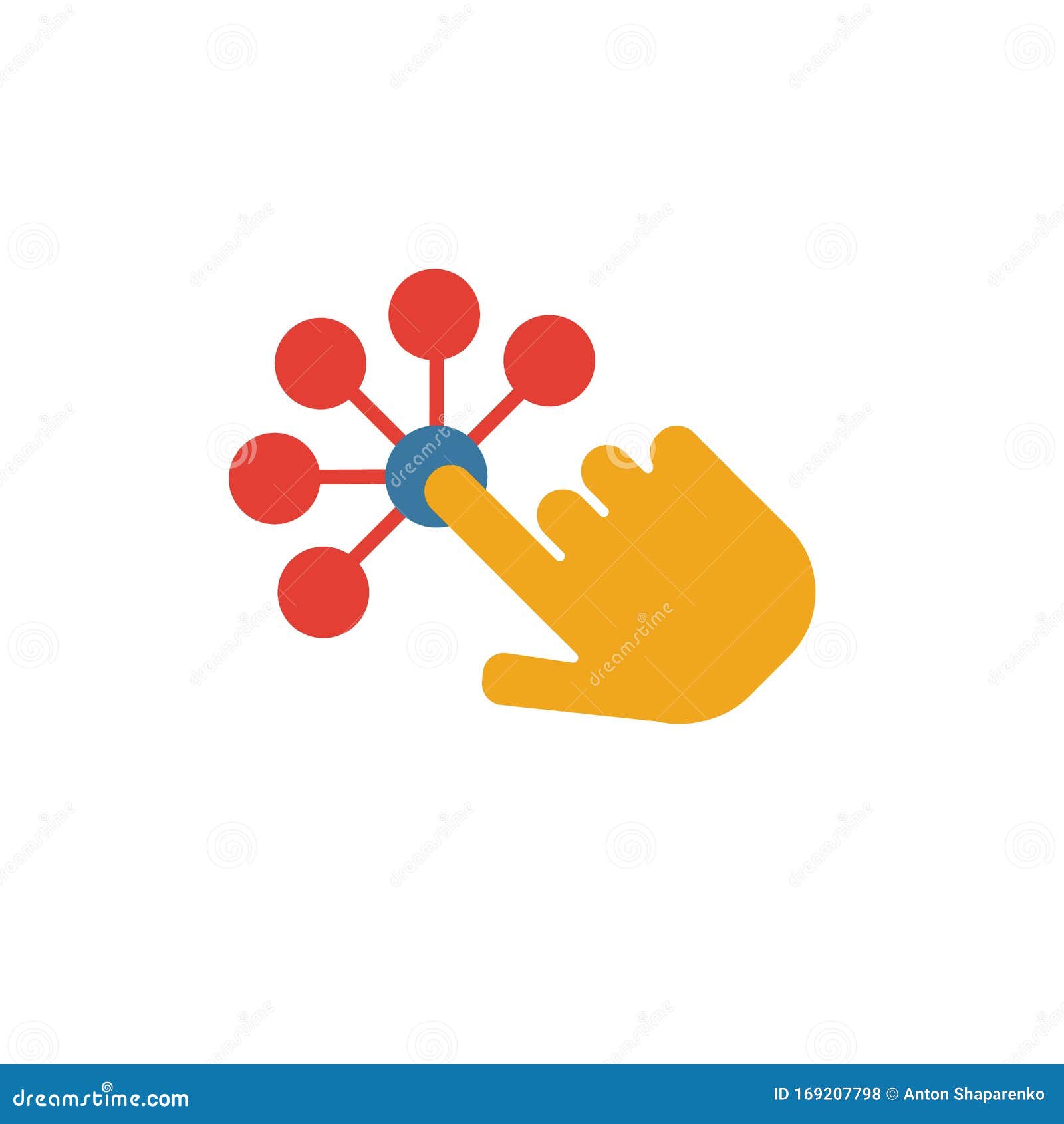 Touchpoint Icon. Simple Flat Element from Customer Service Collection ...