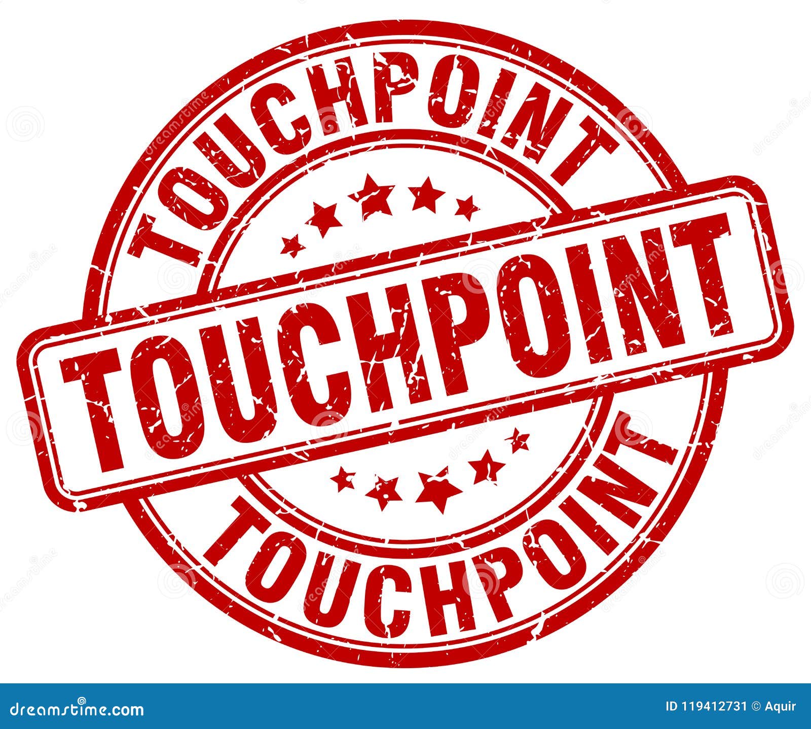 Touchpoint red stamp stock vector. Illustration of isolated - 119412731