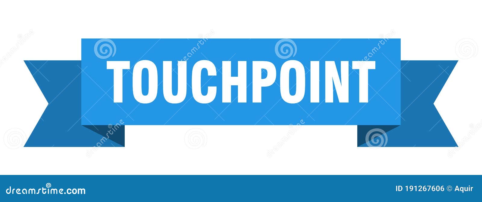 Touchpoint ribbon. stock vector. Illustration of banner - 191267606