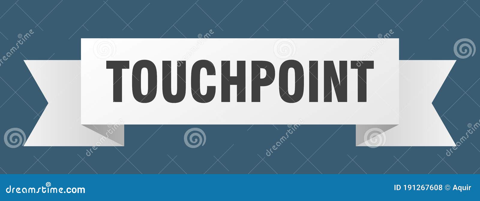 Touchpoint ribbon. stock vector. Illustration of isolated - 191267608