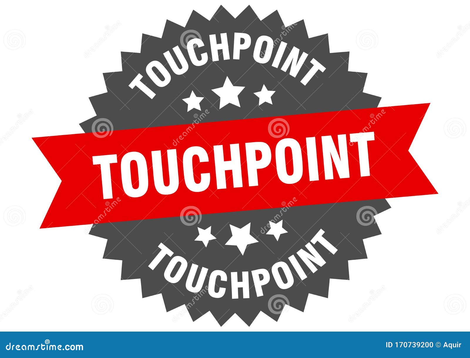 Touchpoint Sign. Touchpoint Circular Band Label. Touchpoint Sticker ...