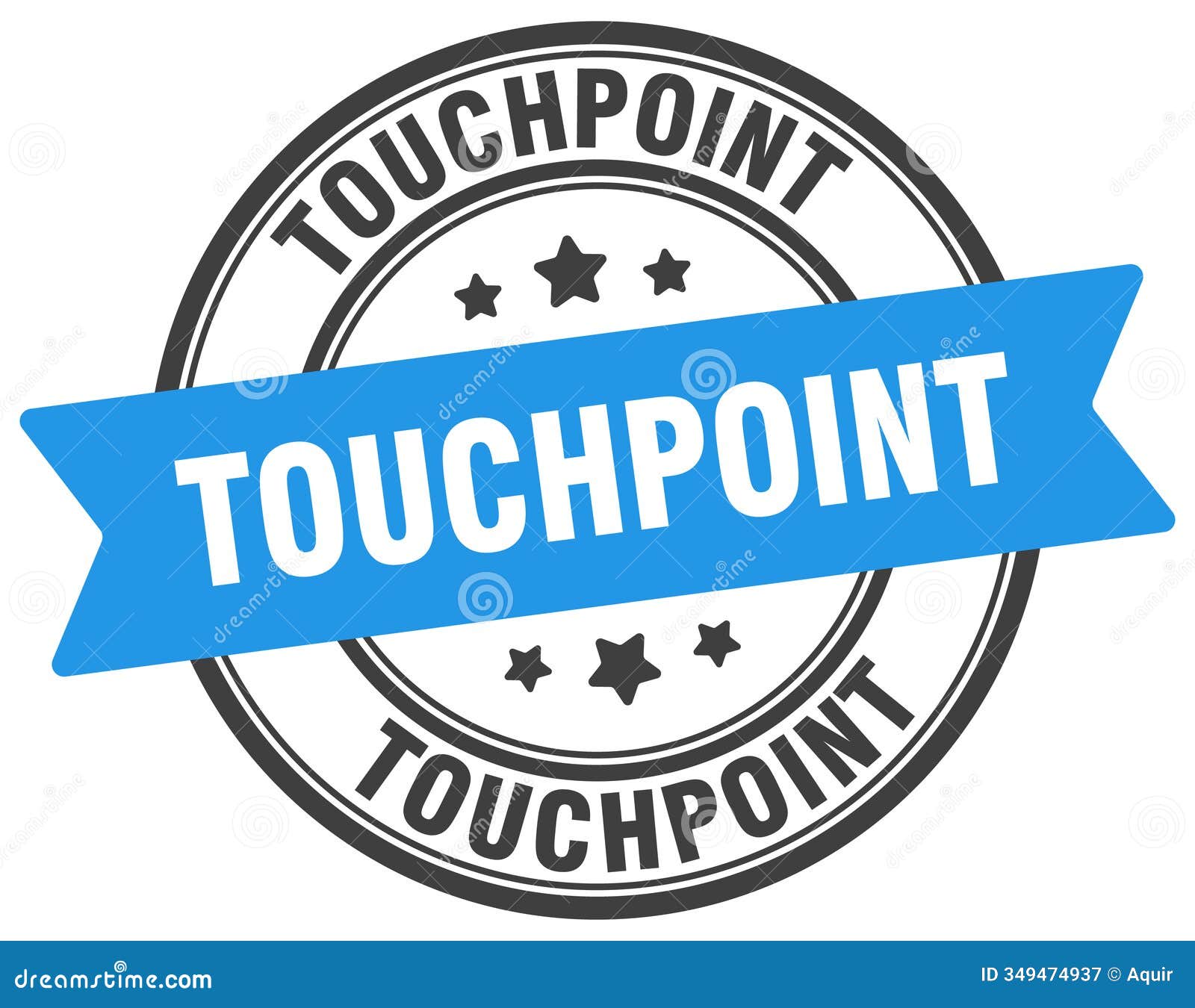 Touchpoint Stamp. Touchpoint Label On Transparent Background. Round ...