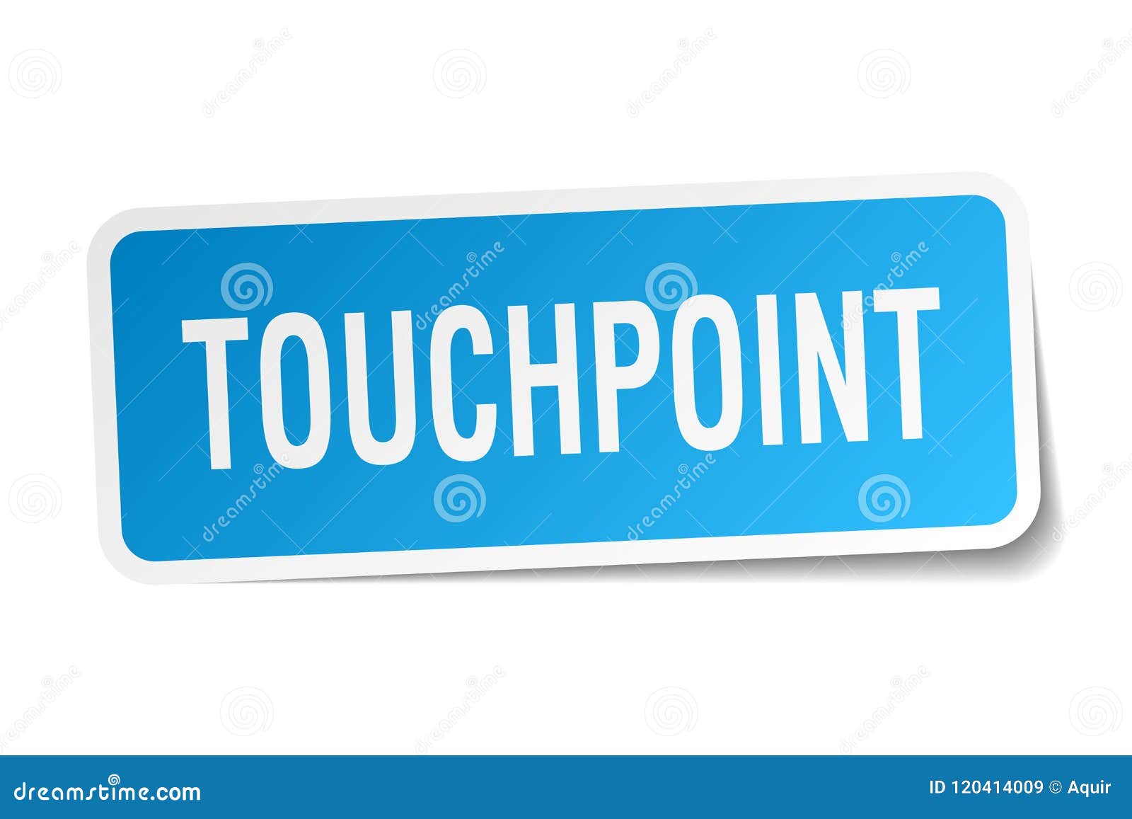 Touchpoint Sticker Cartoon Vector | CartoonDealer.com #120414009