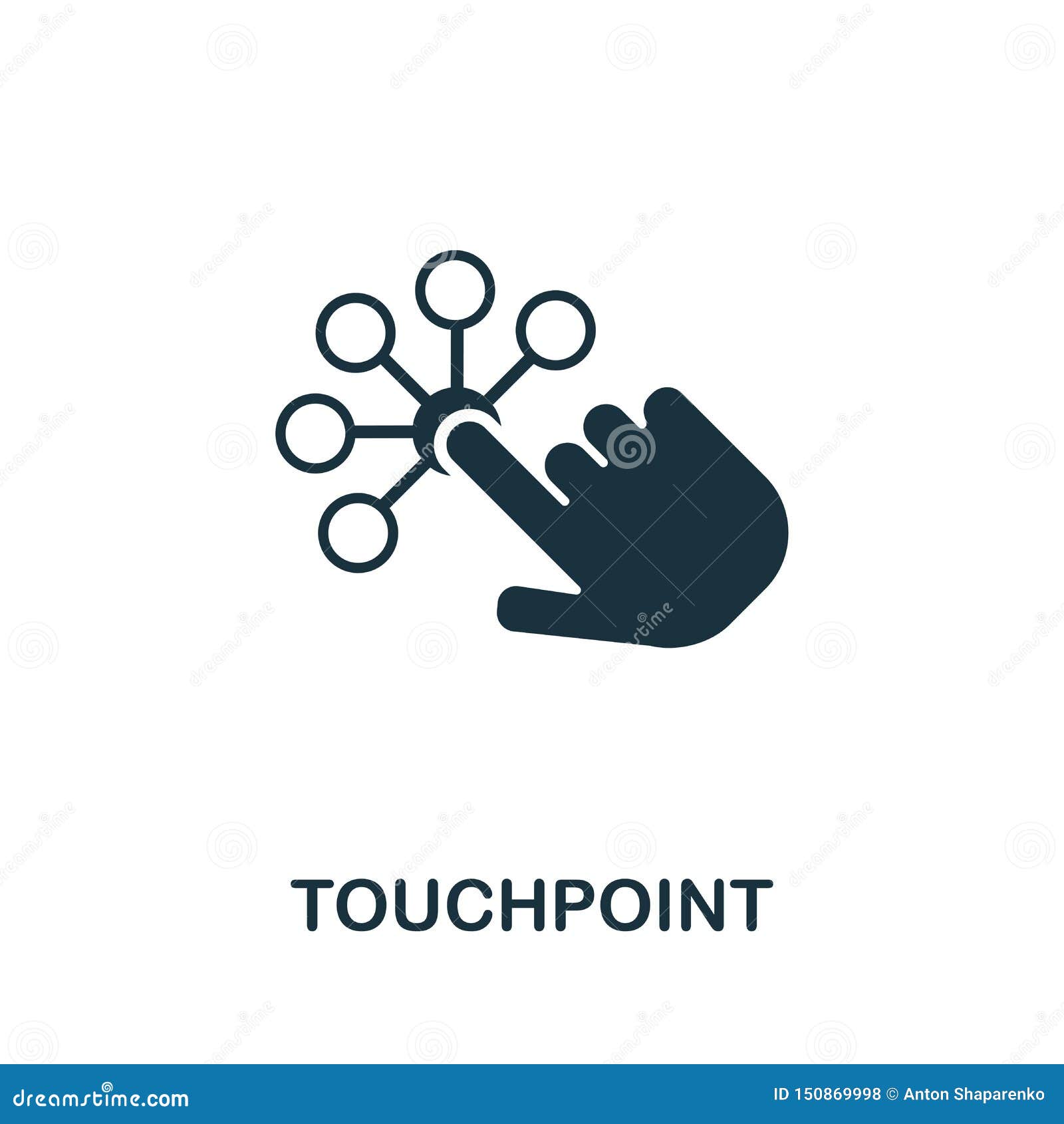 Touchpoint Vector Icon Symbol. Creative Sign from Icons Collection ...