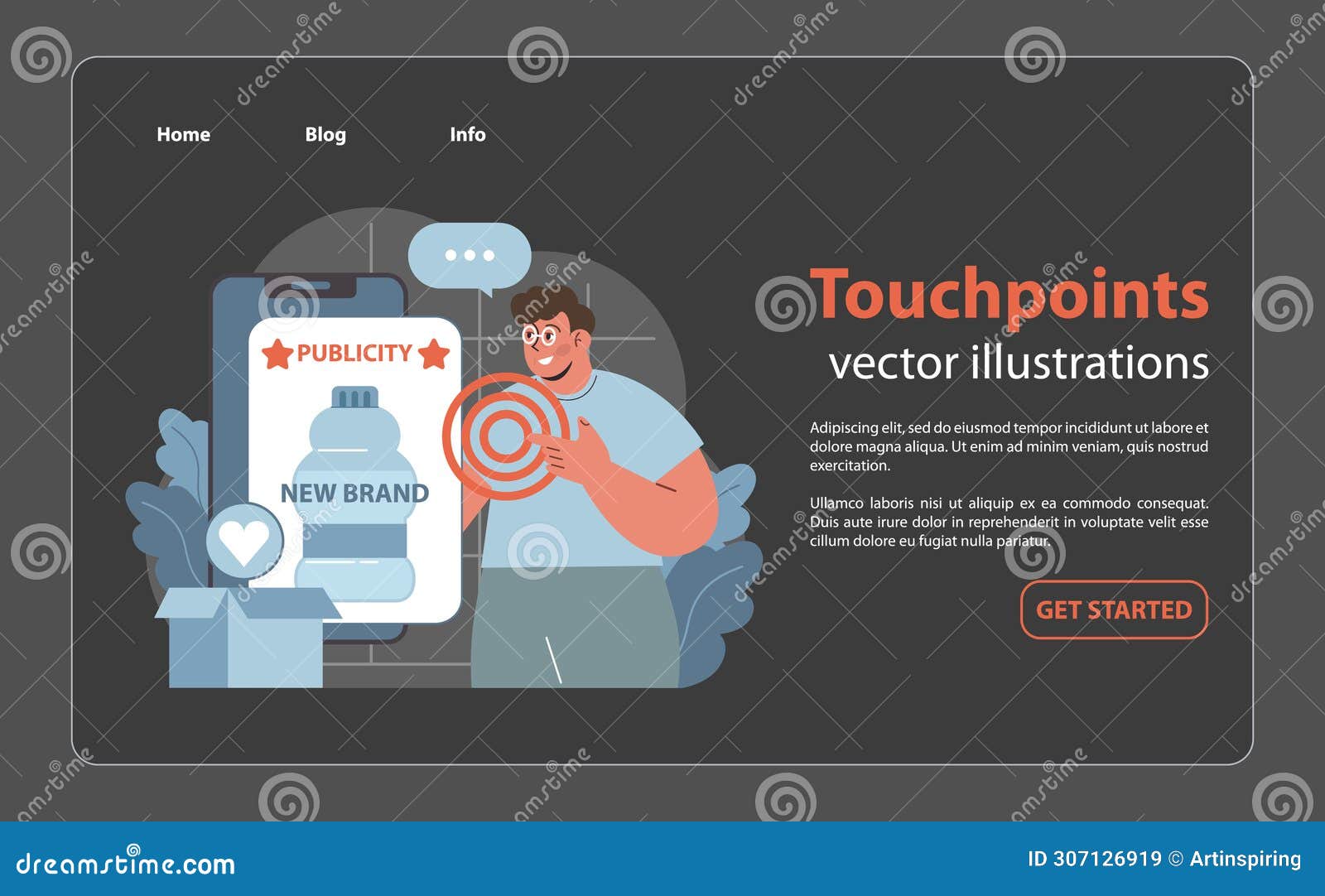 Touchpoints Concept. a Visual Representation of Customer Engagement ...
