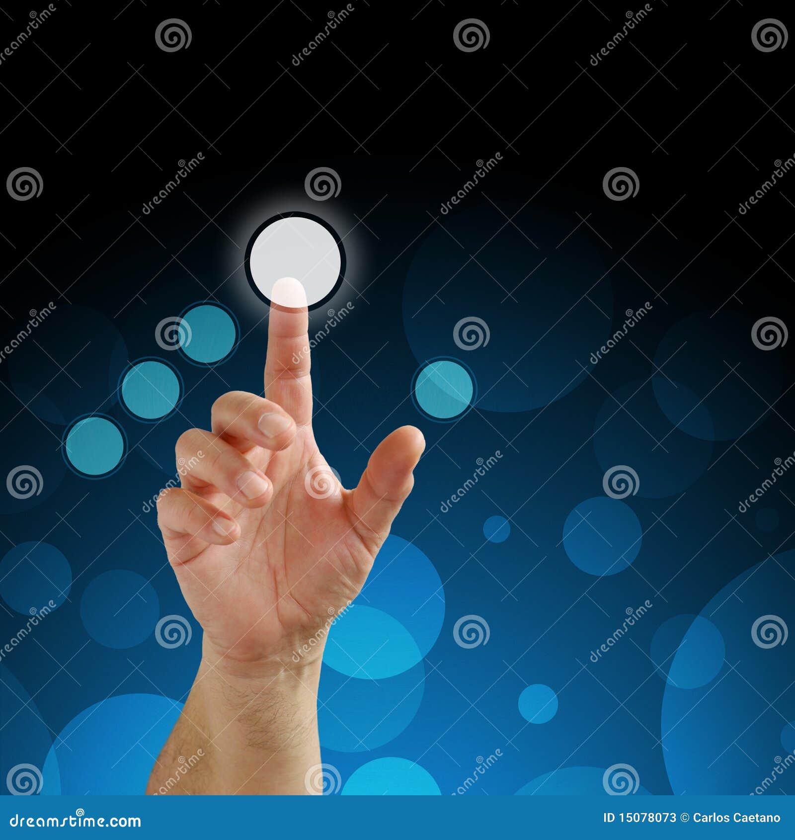 Touchscreen stock image. Image of media, circles, concept - 15078073