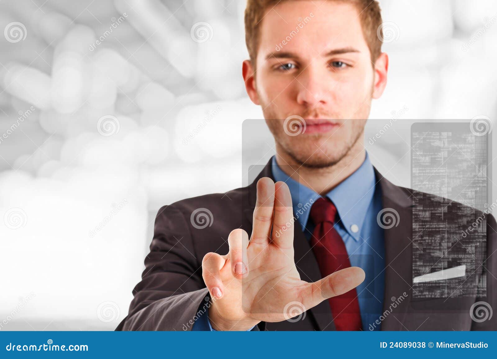 Touchscreen stock photo. Image of screen, news, businessman - 24089038