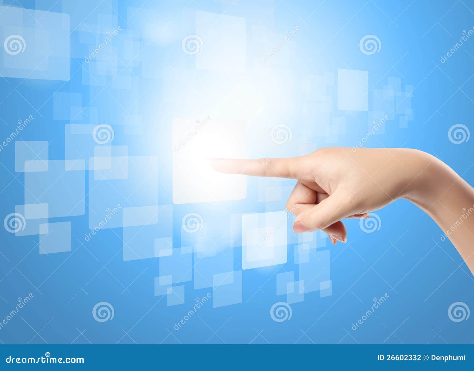 Touchscreen button stock illustration. Illustration of finger - 26602332