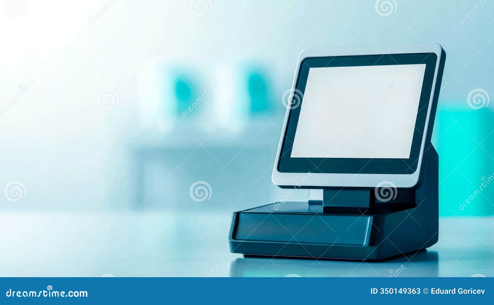 Touchscreen Cash Register with Integrated Qr Code Scanner Displaying ...