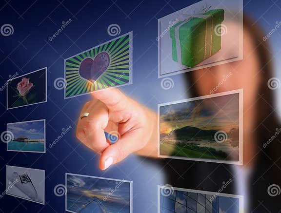 Touchscreen choice stock image. Image of interface, concept - 14374151