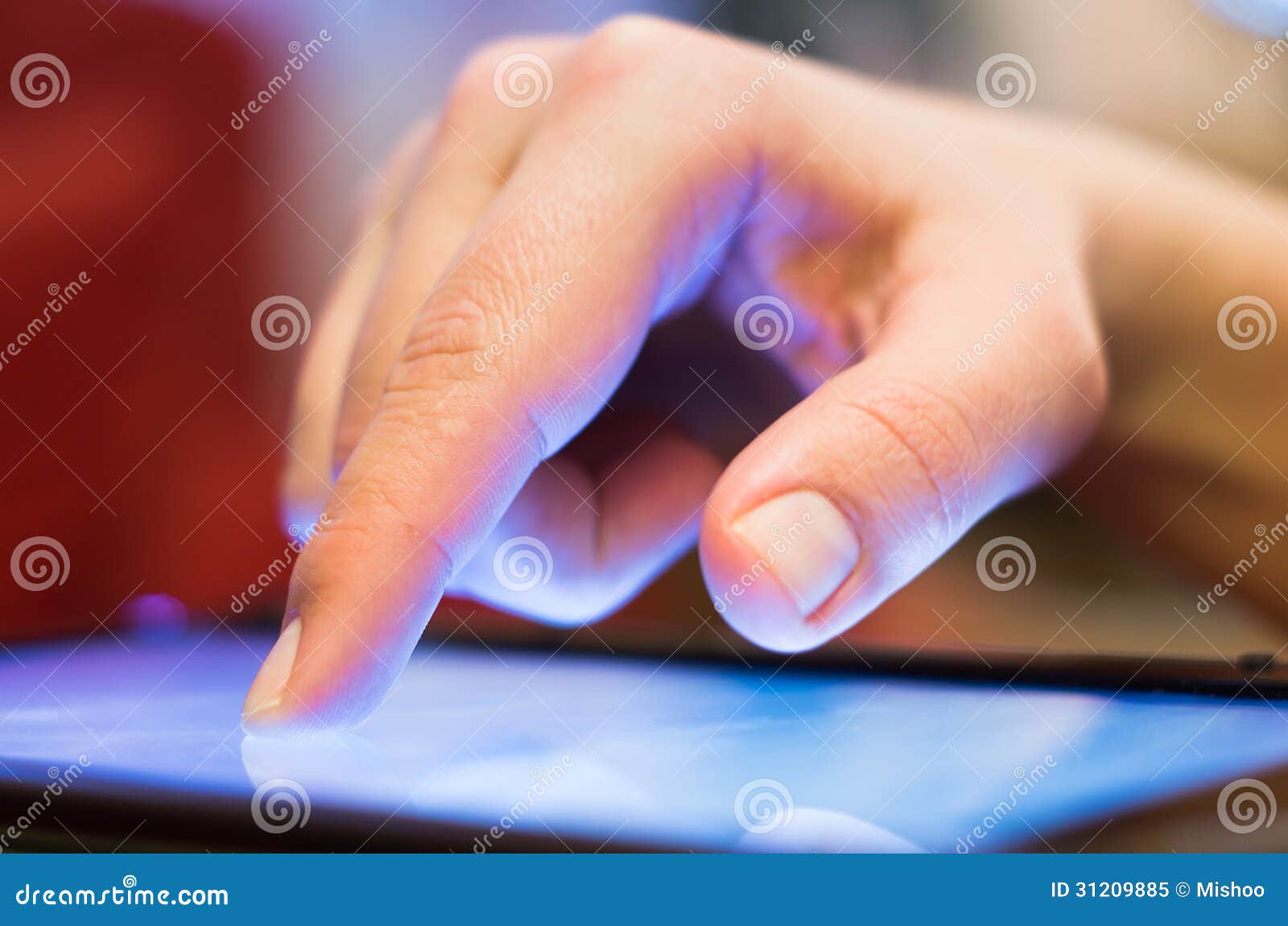 Touchscreen stock image. Image of tech, typing, tablet - 31209885
