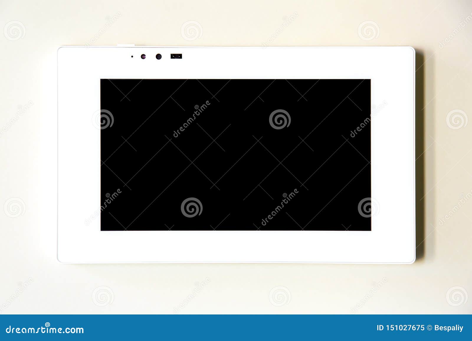 Touchscreen Control Tablet Smart Home. Stock Image - Image of empty ...
