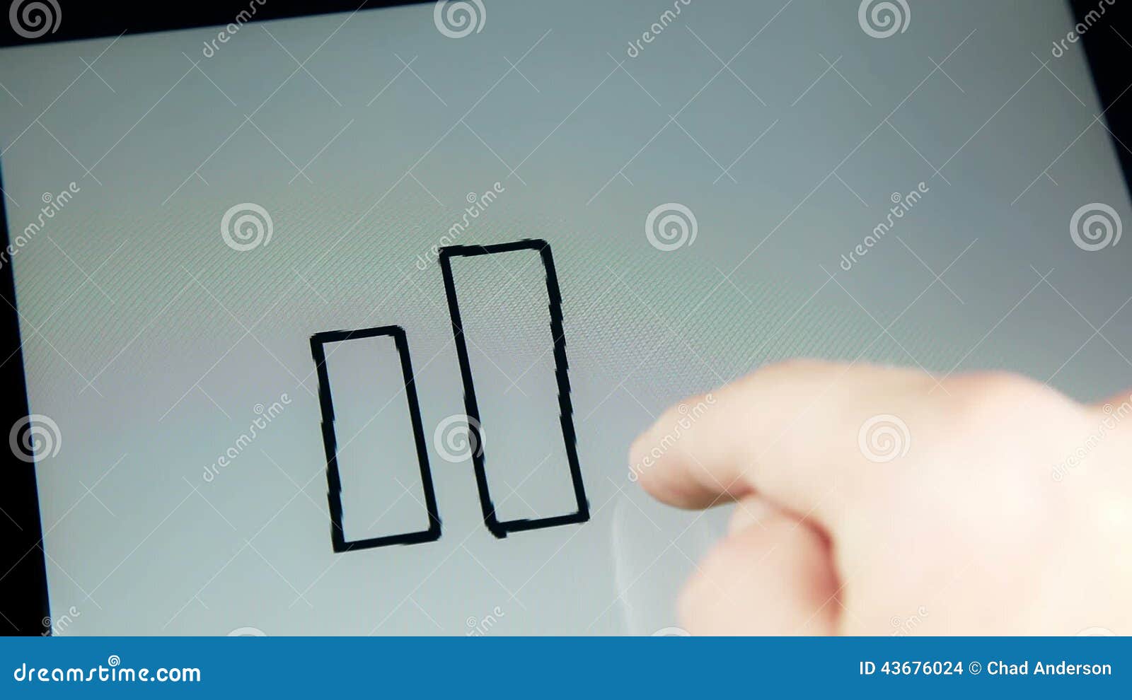 Touchscreen Drawing Bar Graph on Tablet Stock Footage - Video of graph ...