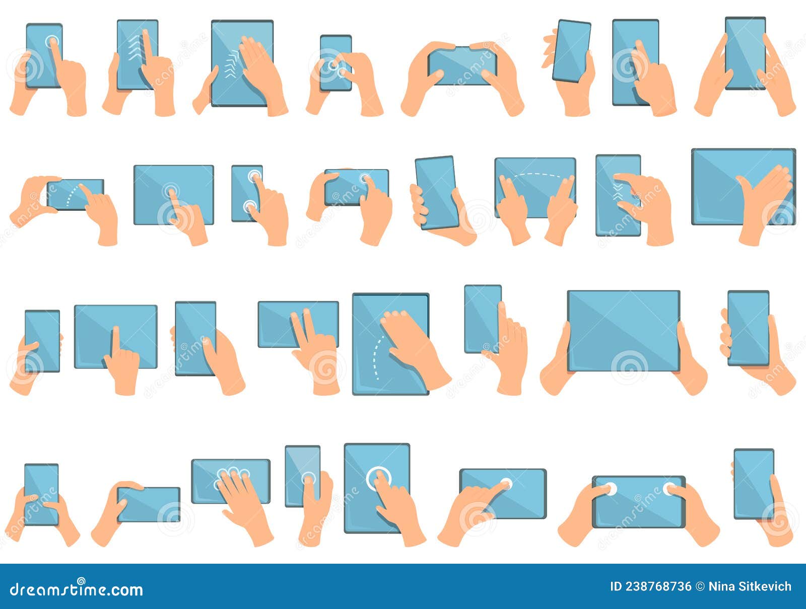 Touchscreen Icon Cartoon Vector. Phone System Stock Vector ...