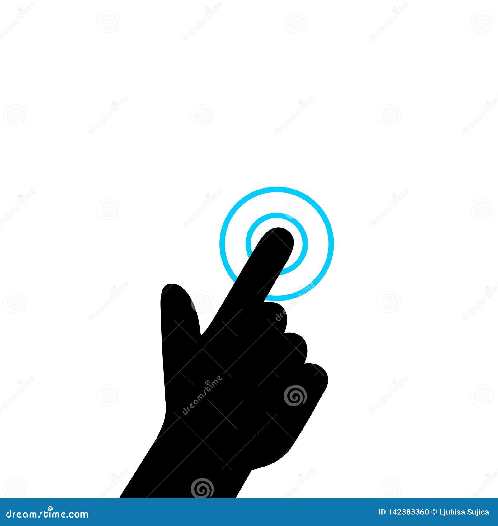 Touchscreen Icon Symbol, Simple Vector Icon Stock Vector - Illustration ...