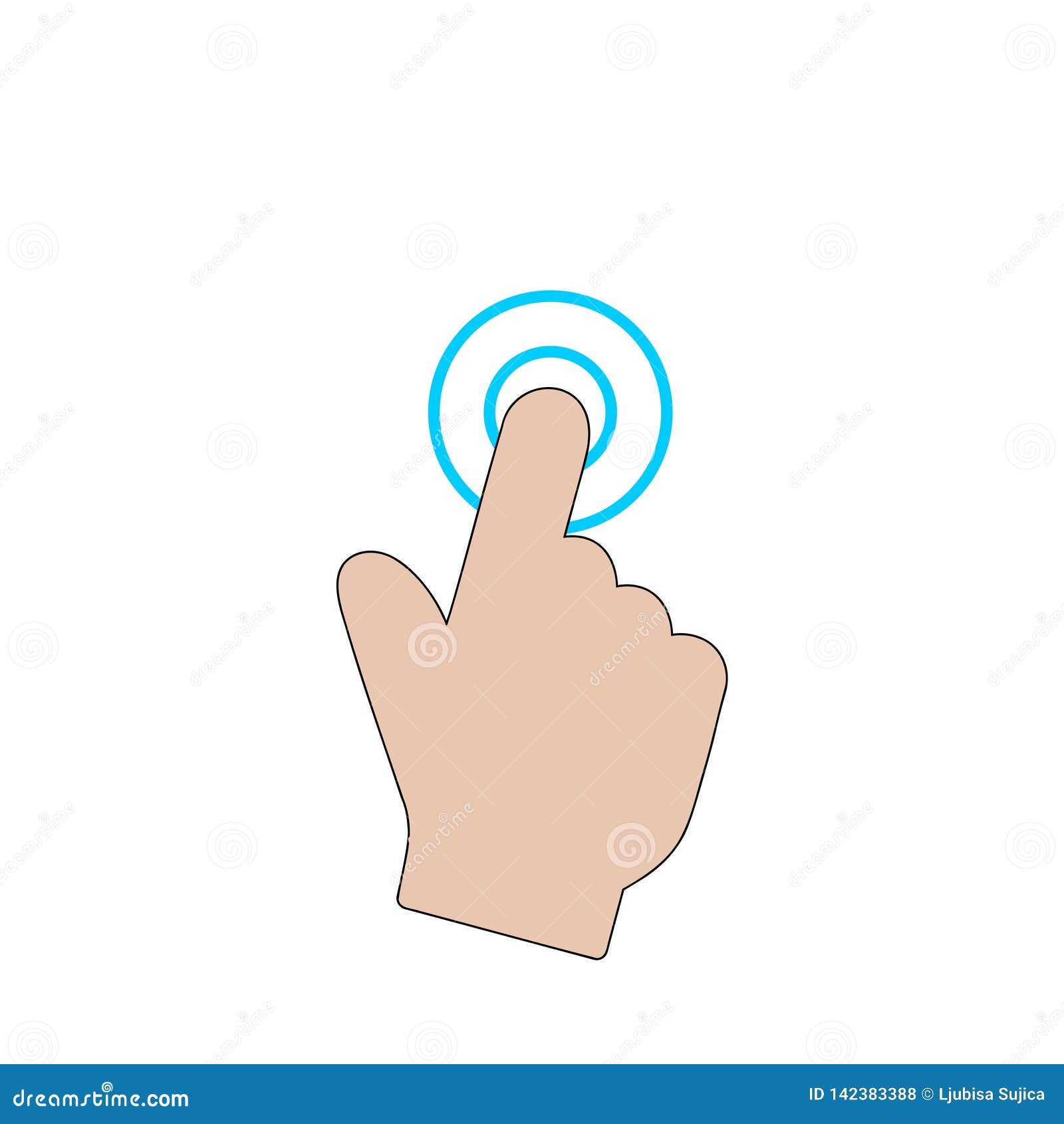 Touchscreen Icon Symbol, Simple Vector Icon Stock Vector - Illustration ...