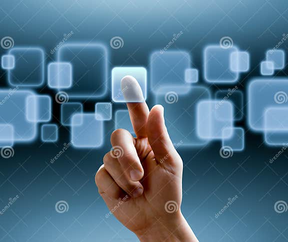 Touchscreen interface stock photo. Image of choose, hightech - 14056594