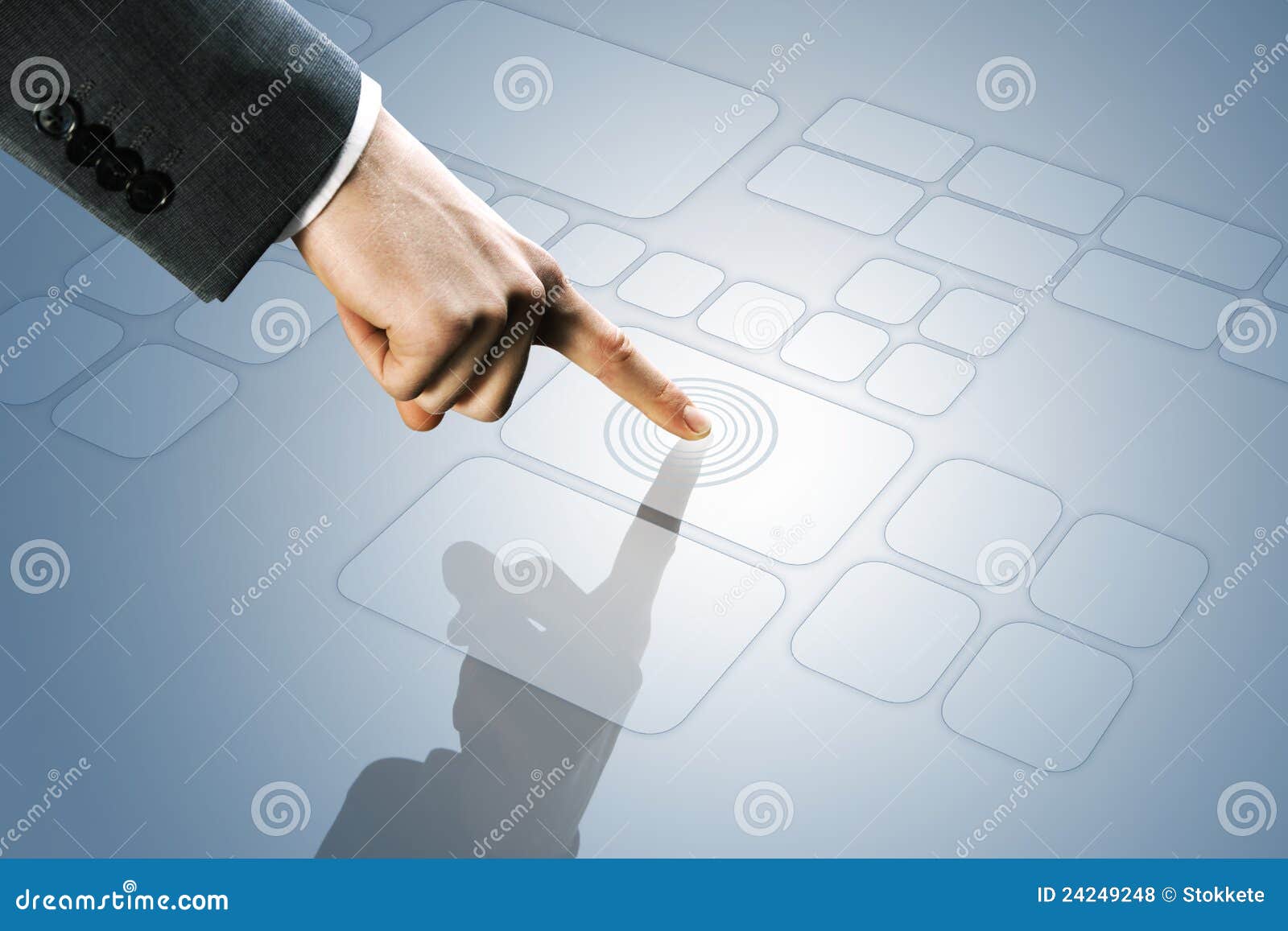 Touchscreen interface stock photo. Image of finger, computer - 24249248