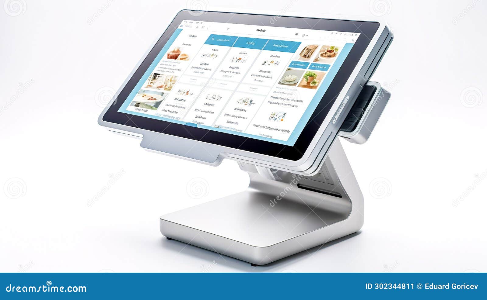 Touchscreen Point of Sale (POS) System with a Digital Menu Display ...