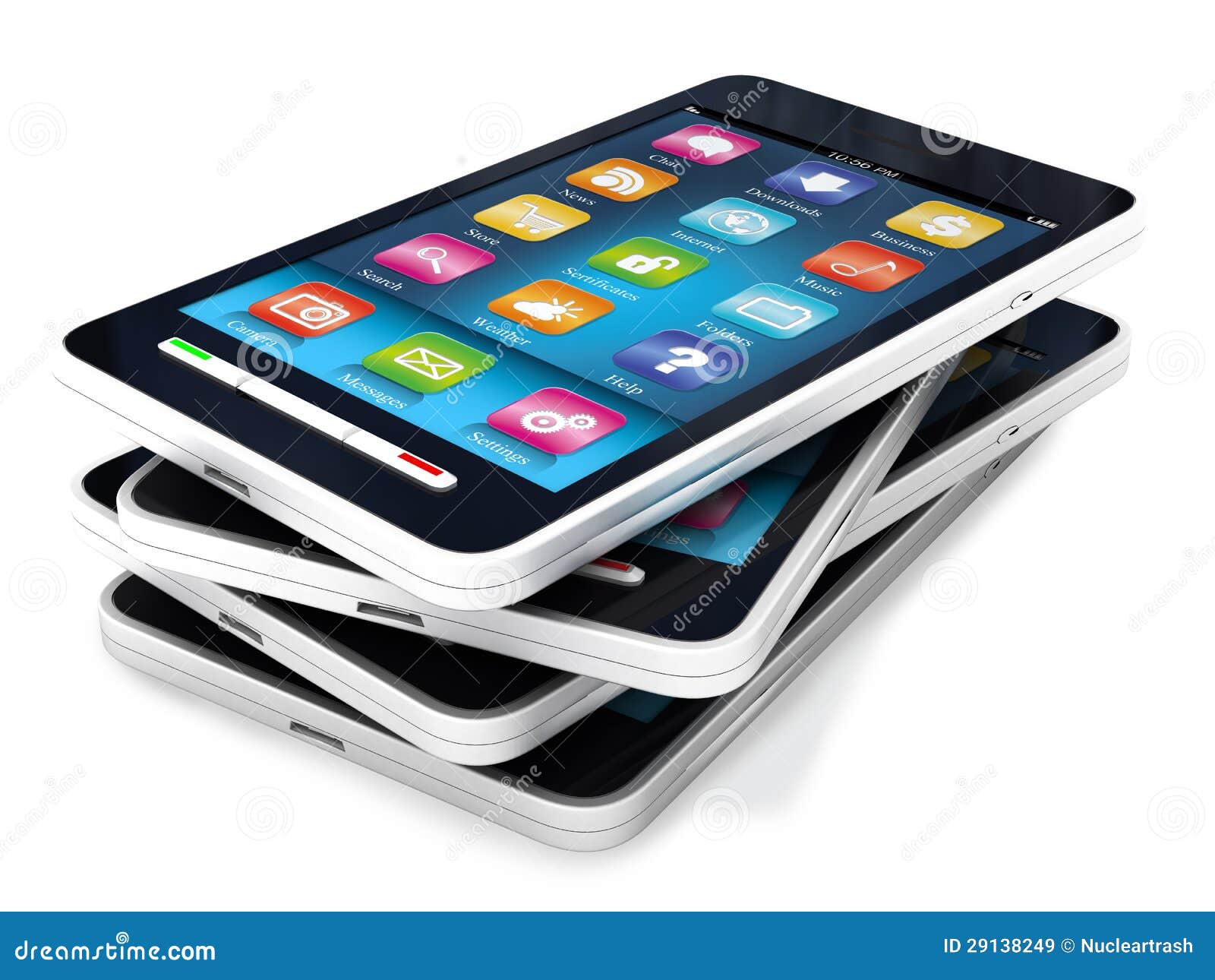 Touchscreen smartphones stock image. Image of communicator - 29138249