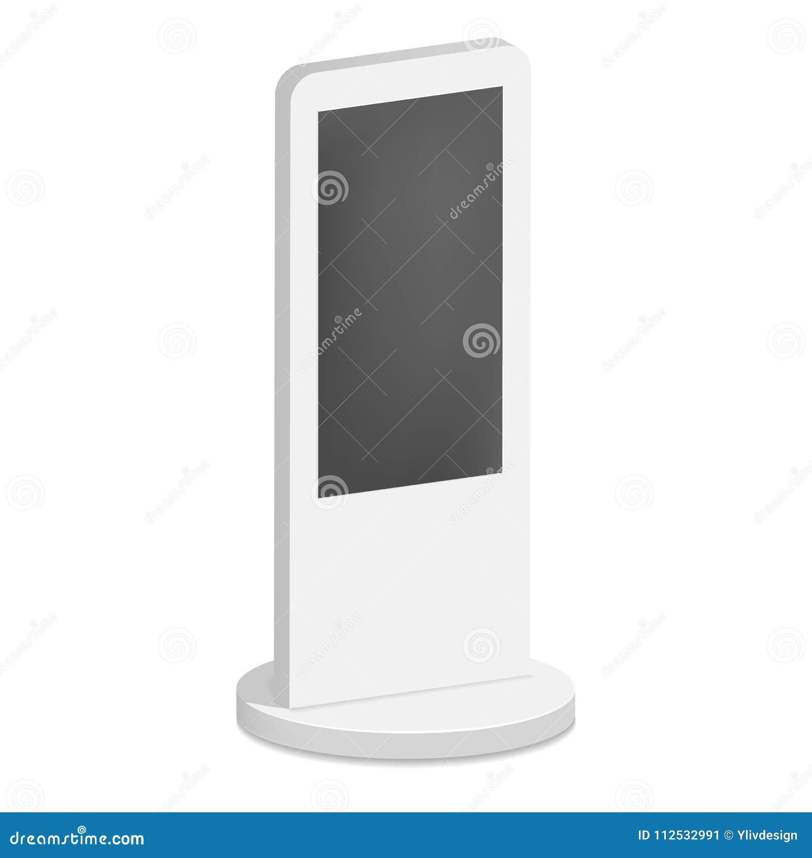 Touchscreen Terminal Mockup, Realistic Style Stock Vector ...