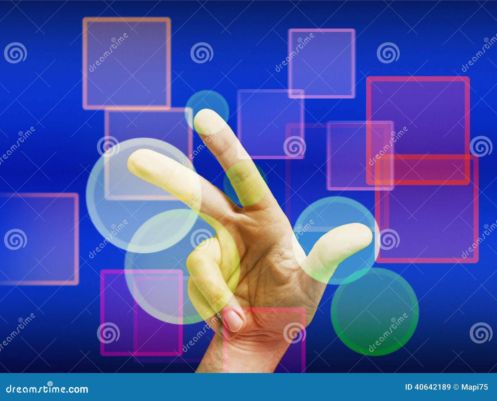 Touchscreen stock image. Image of advanced, connection - 40642189