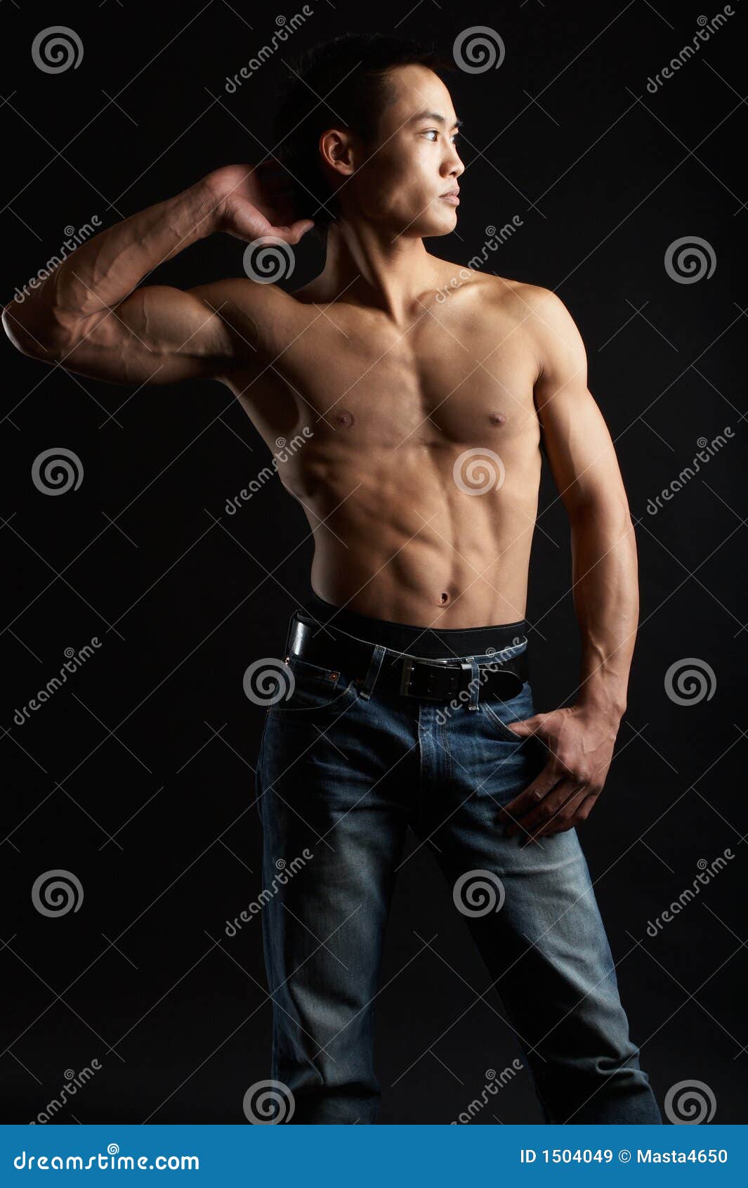 Tough asian guy stock image. Image of male, belt, tough - 1504049