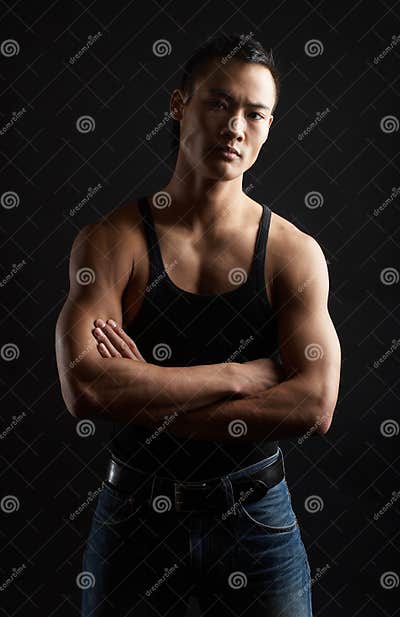 Tough asian guy stock photo. Image of belt, model, martial - 1504314