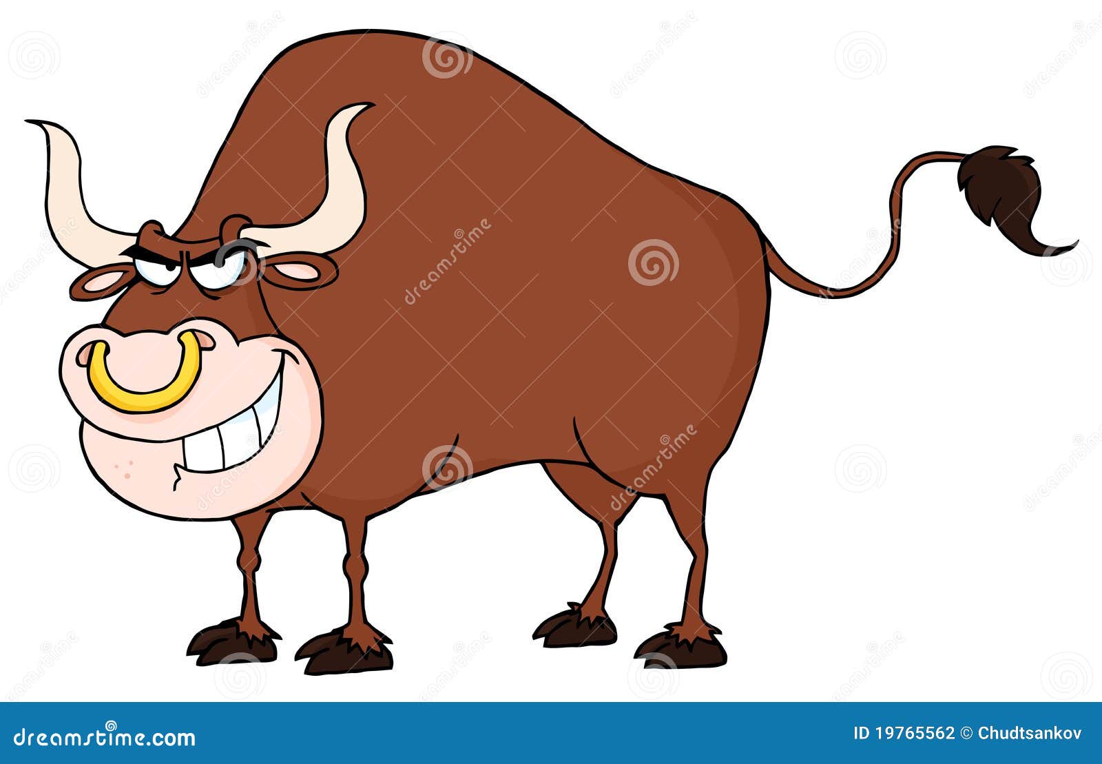 Tough bull stock vector. Illustration of animal, graphic - 19765562