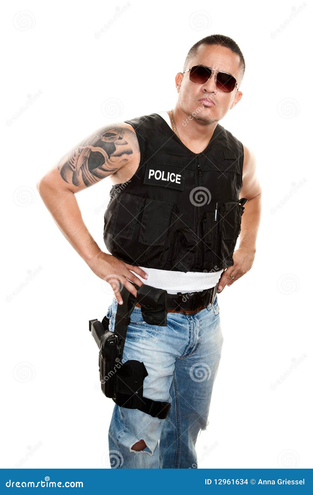 Tough Cop stock photo. Image of discipline, police, dangerous - 12961634