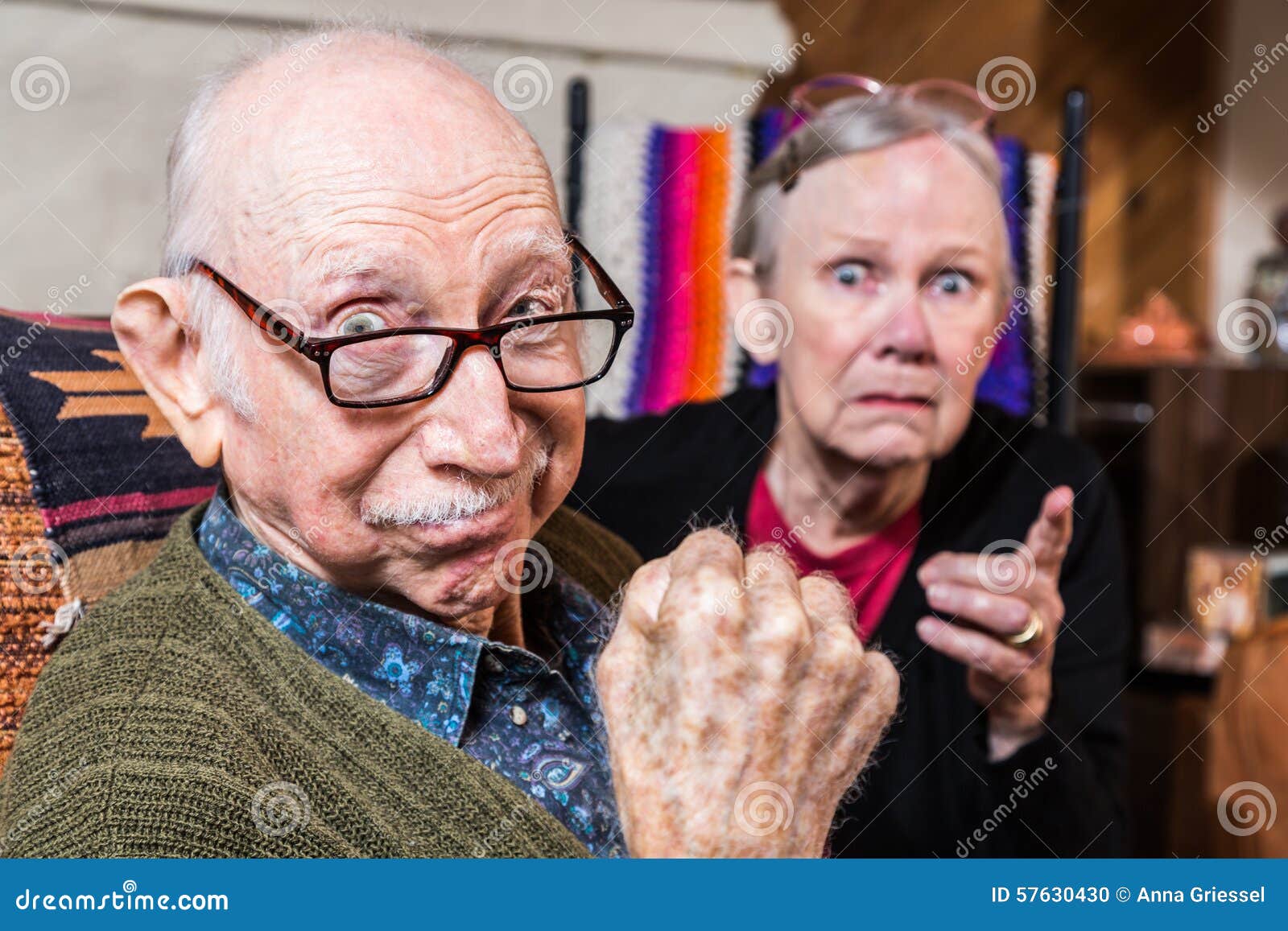 Tough Elderly Couple stock photo. Image of elderly, cranky - 57630430