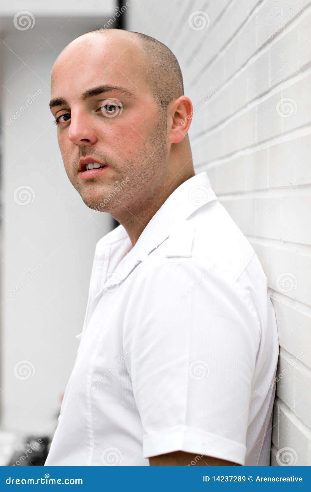 Tough Guy stock image. Image of leaning, selective, serious - 14237289