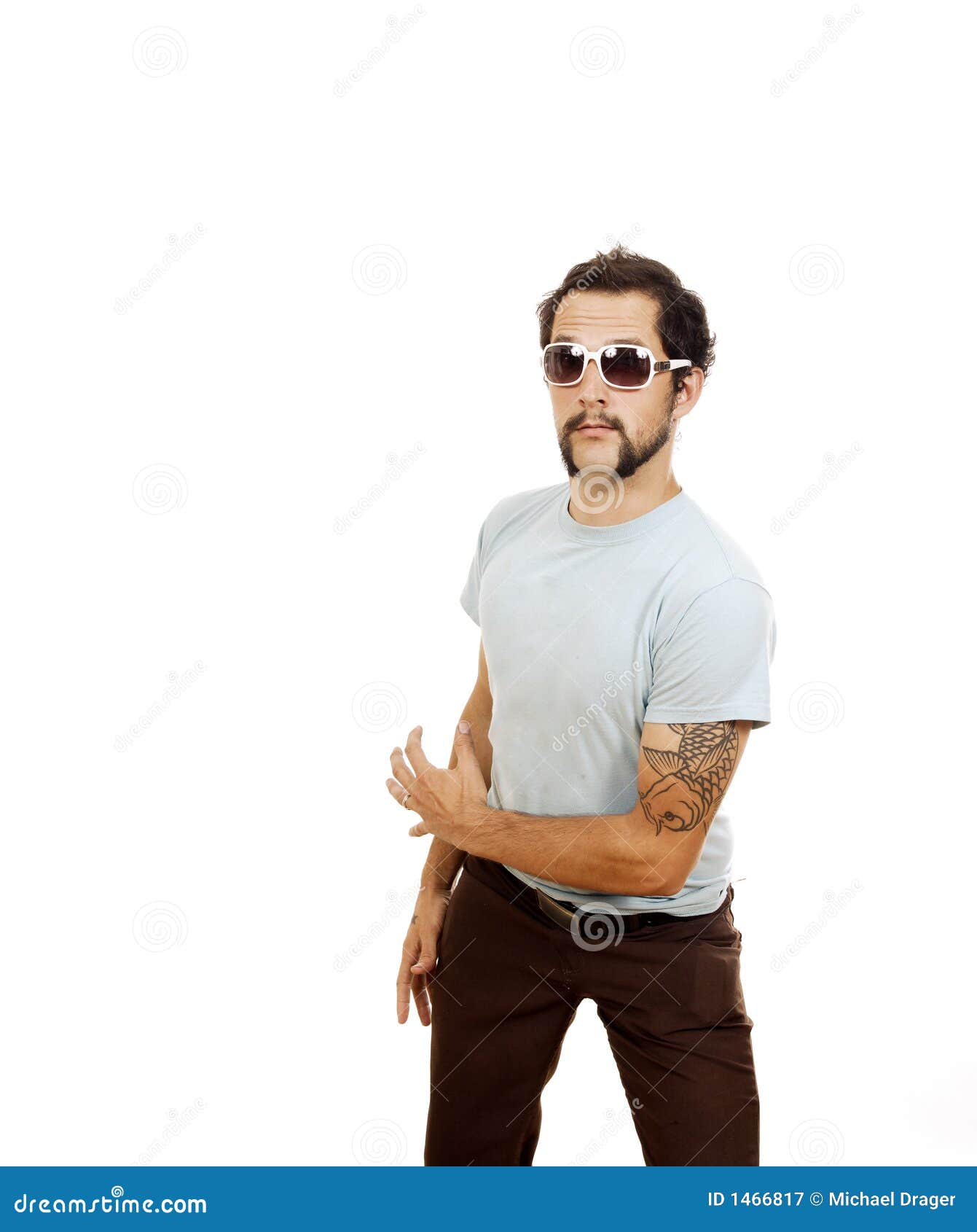 Tough guy stock image. Image of fish, style, sunglasses - 1466817